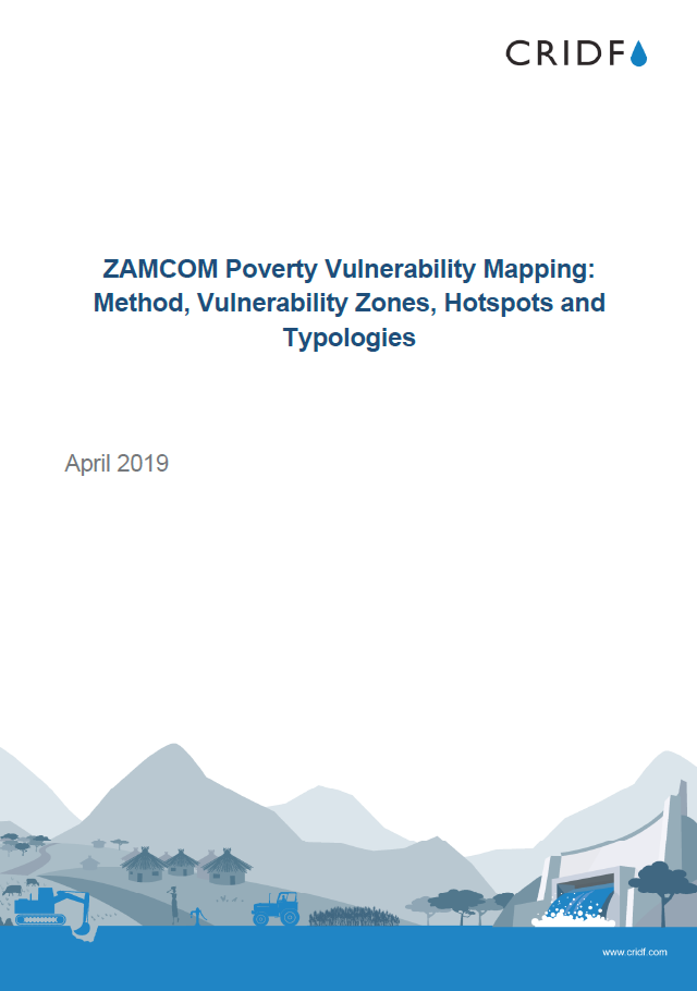 ZAMCOM Poverty Vulnerability Mapping: Method, Vulnerability Zones ...