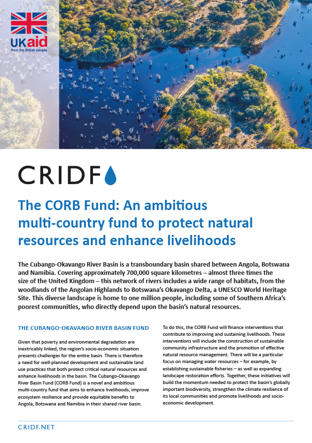 The CORB Fund: An ambitious multi-country fund to protect natural ...